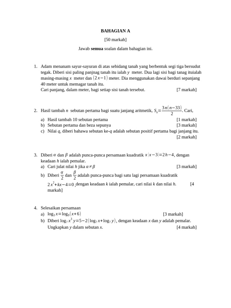PAT k2 Addmath f4 | PDF