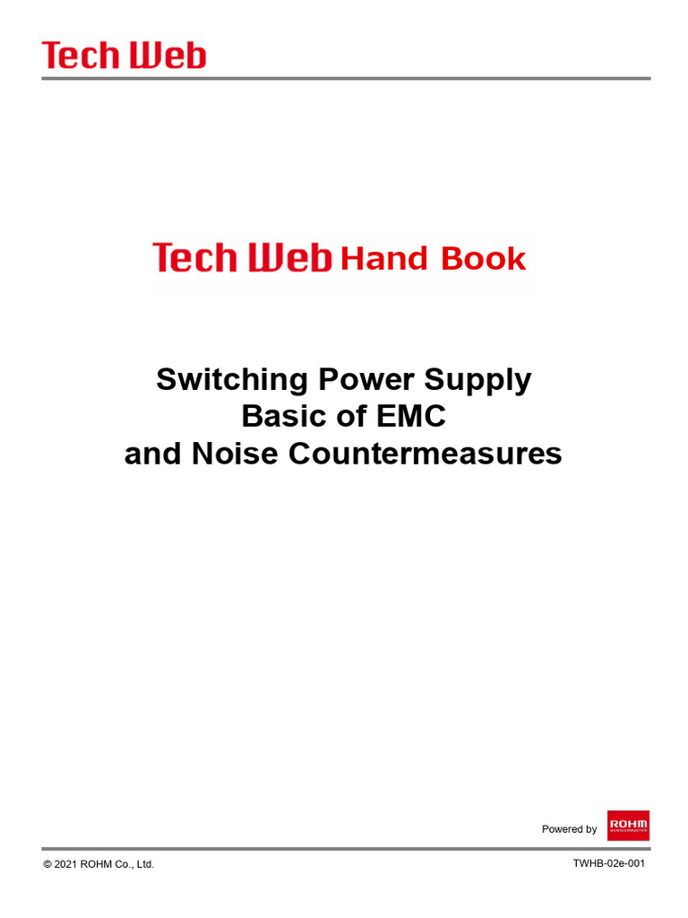 Switching Power Supply Basic of EMC and Noise Countermeasures | PDF