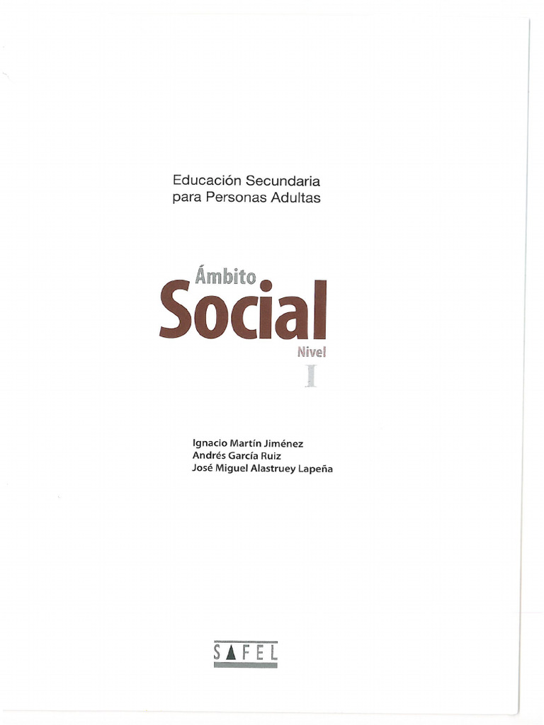 ÁMBITO SOCIAL Nivel I - CON MAPAS - SBH-363 CEP21052613380 | PDF