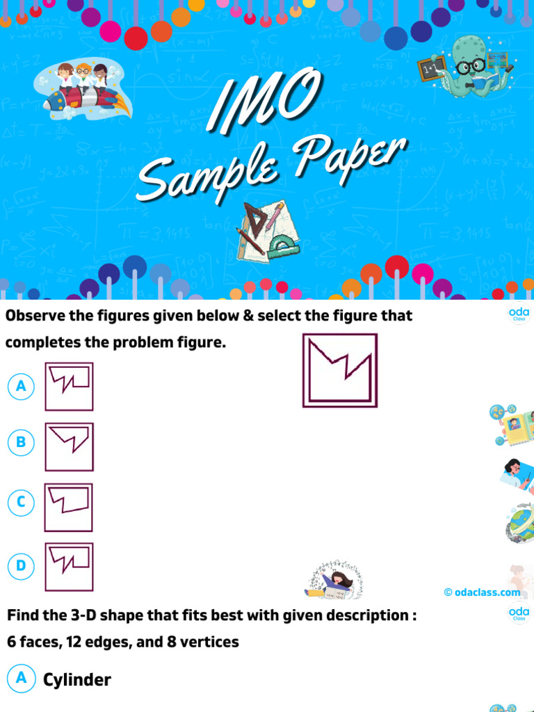 IMO - Grade 5 - Level 1 | PDF