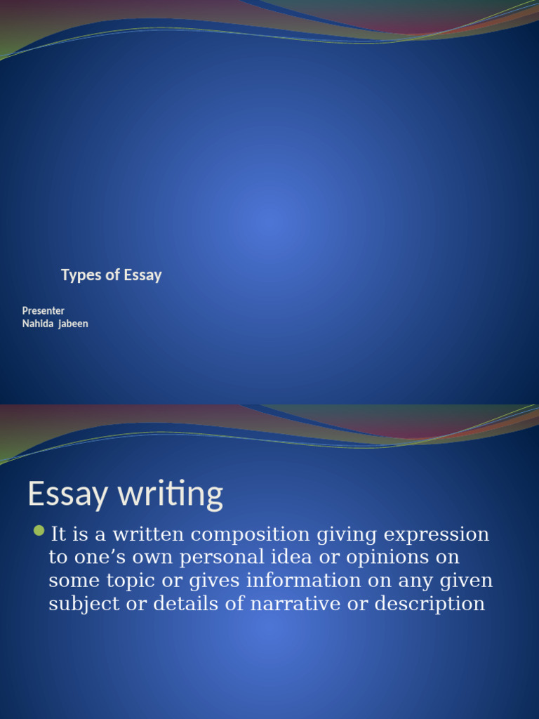 Types of Essay | PDF | Philosophy | Classics