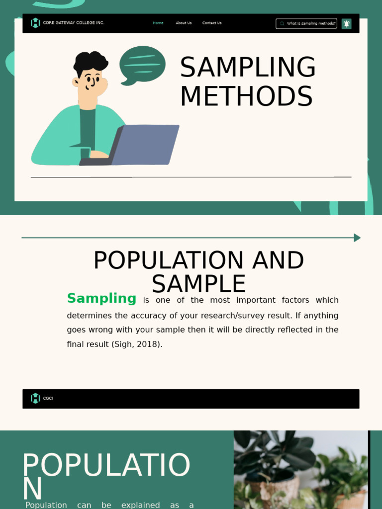 Sampling Method and Methods of Data Analysis | PDF