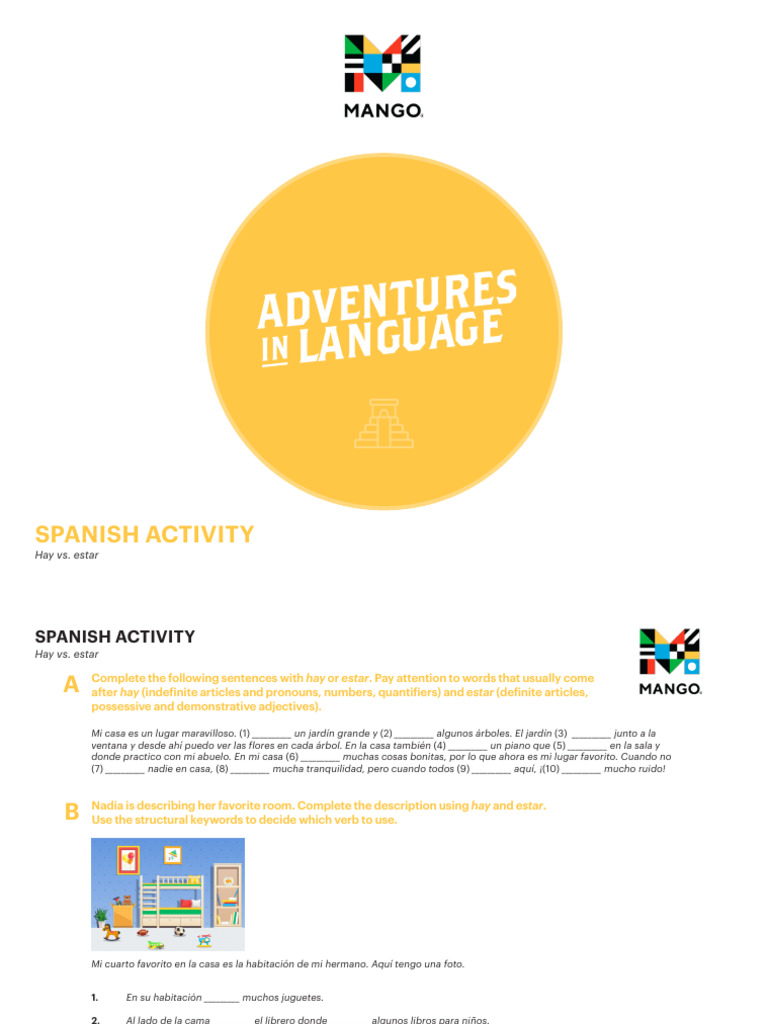 What Is The Difference Between Hay and Estar in Spanish - Activities ...