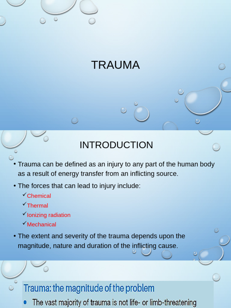 Trauma BDS | PDF