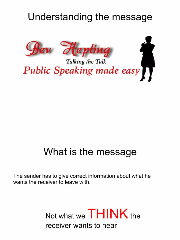Understanding The Message | PDF