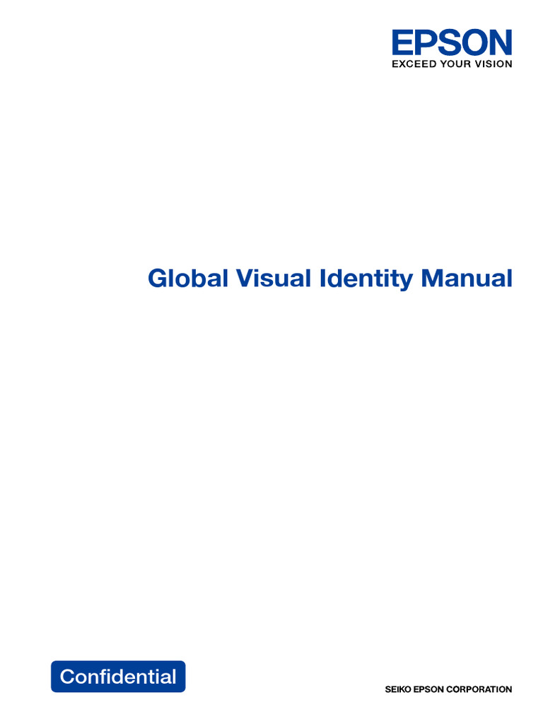 Epson Visual Identity Manual | PDF
