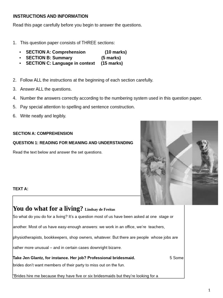 English practice gr9 | PDF