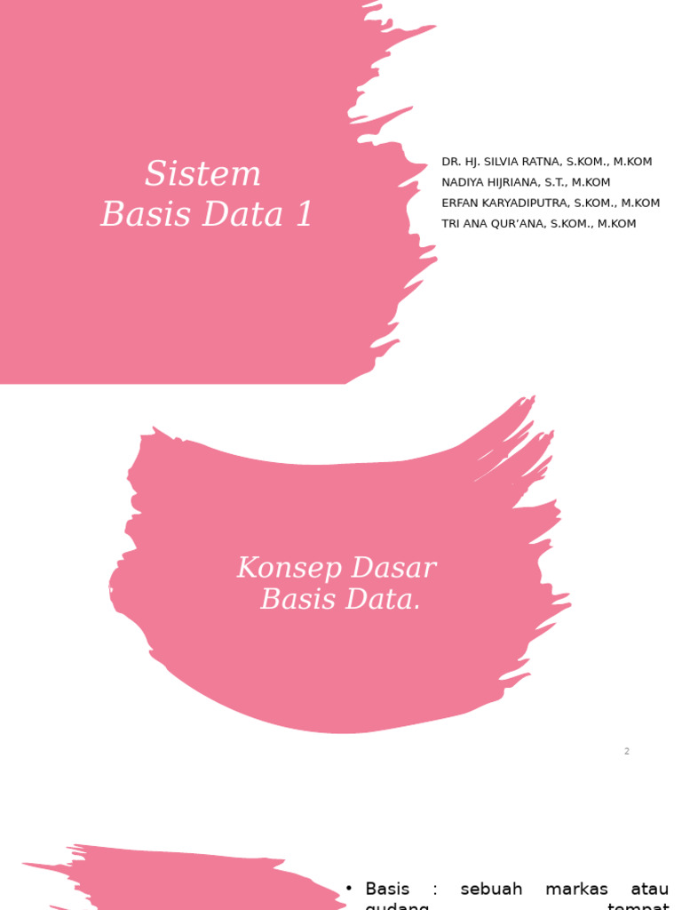 P2 - Konsep Dasar Basis Data | PDF