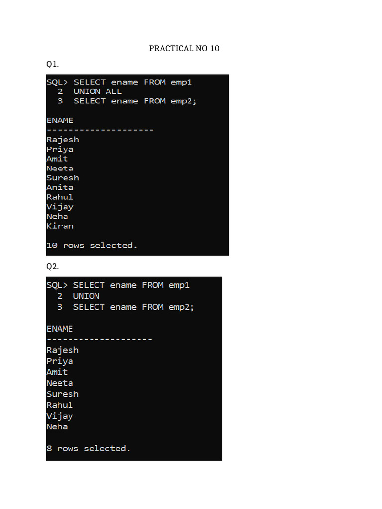 Dms Practical No 10 | PDF