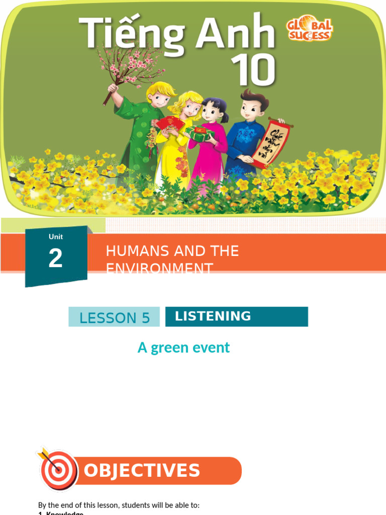 Anh 10 global - bài giảng điện tử U2 - Lesson 5 - Speaking | PDF