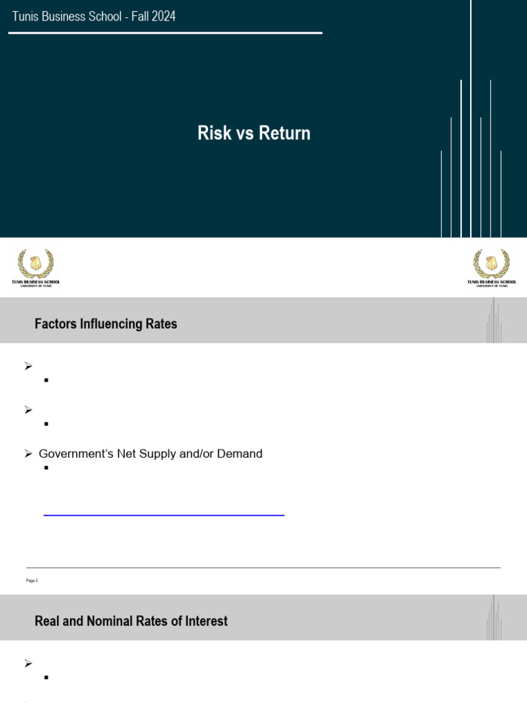 Chapt 5 - Risk Vs Return | PDF