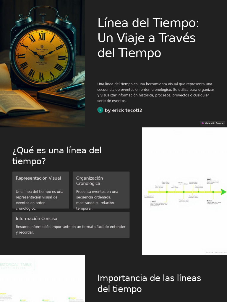 Linea Del Tiempo Un Viaje A Traves Del Tiempo | PDF