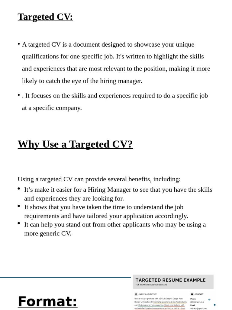 Targeted CV | PDF