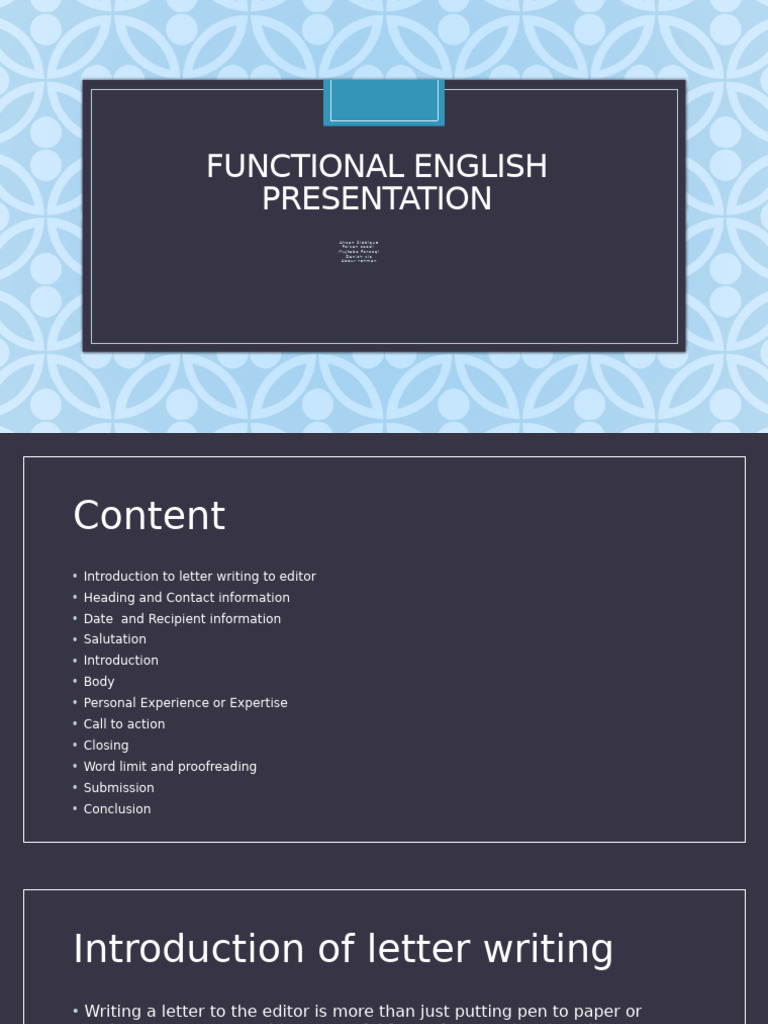 Functional English rework | PDF