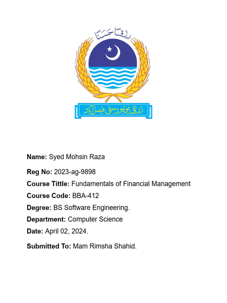 BBA Assignment | PDF