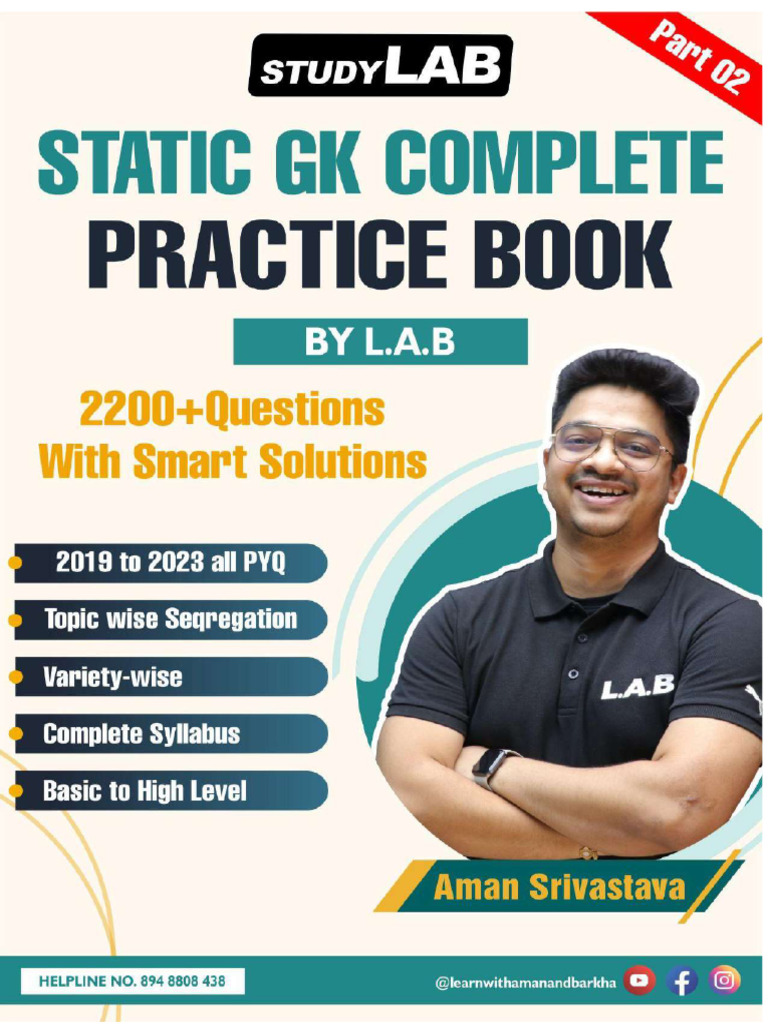048) Static GK Solution File 02 (English) (Static GK) | PDF