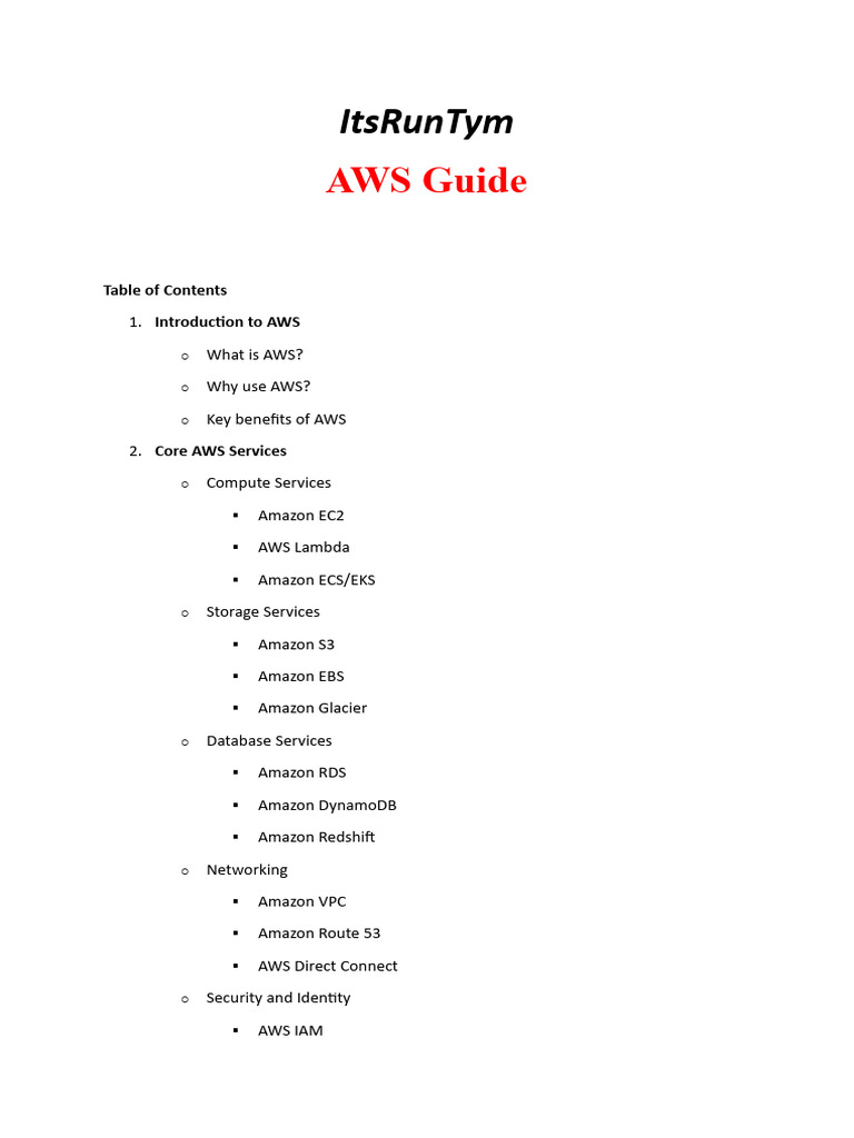 AWS Guide | PDF