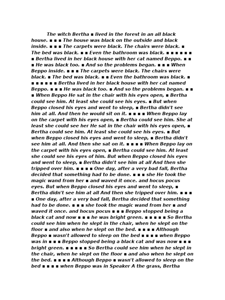 The Witch Bertha | PDF