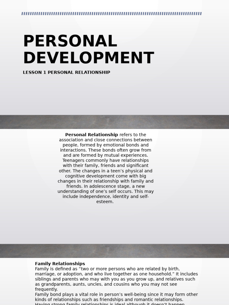 Personal Development | PDF