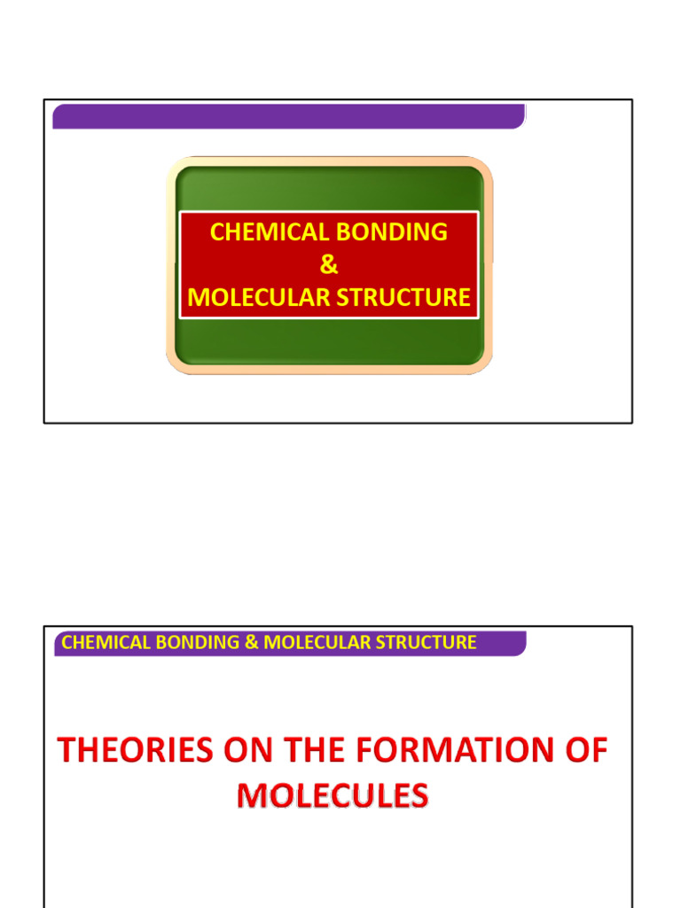 Chemical Bonding 2 | PDF
