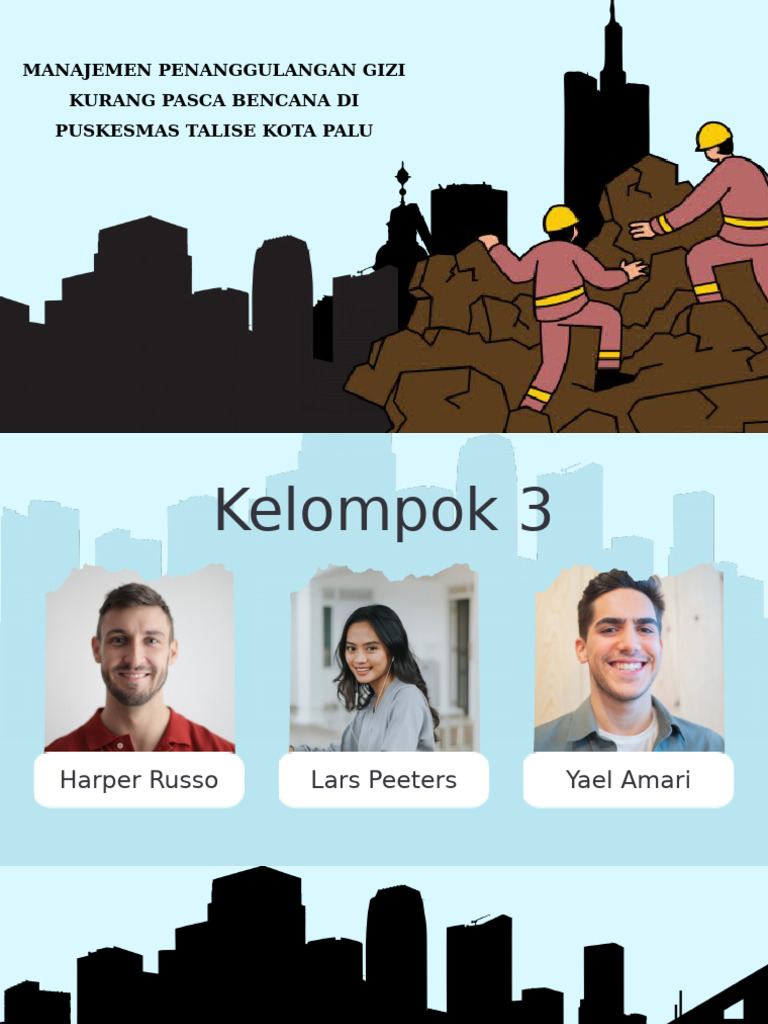 Biru Dan Cokelat Ilustrasi Tugas Kelompok Gempa Bumi Presentasi ...