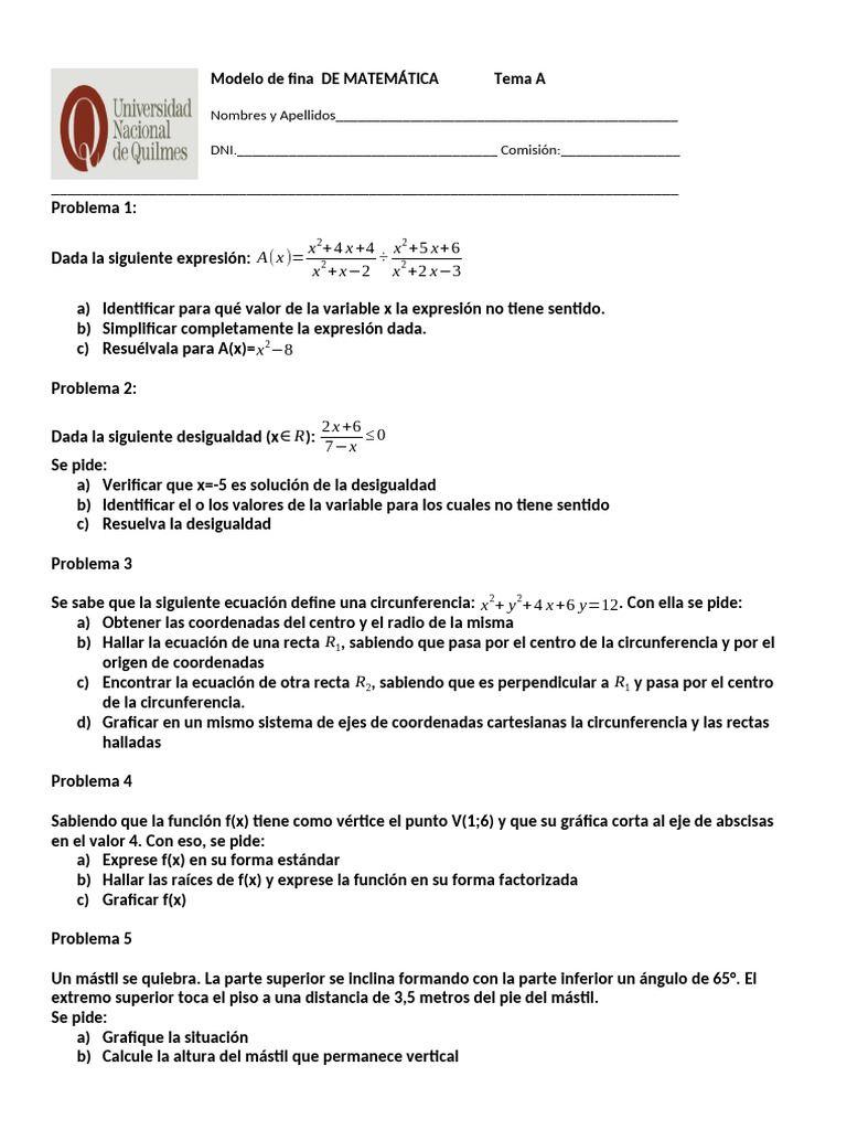 Modelo de final 2020 | PDF