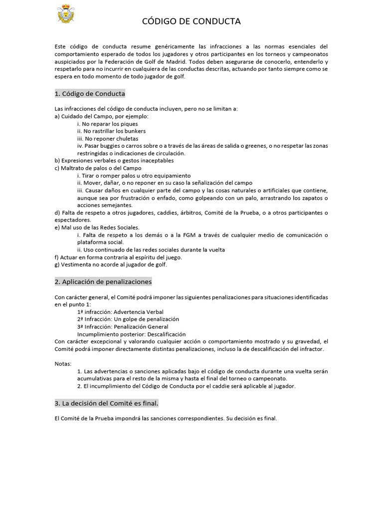 Código de Conducta | PDF