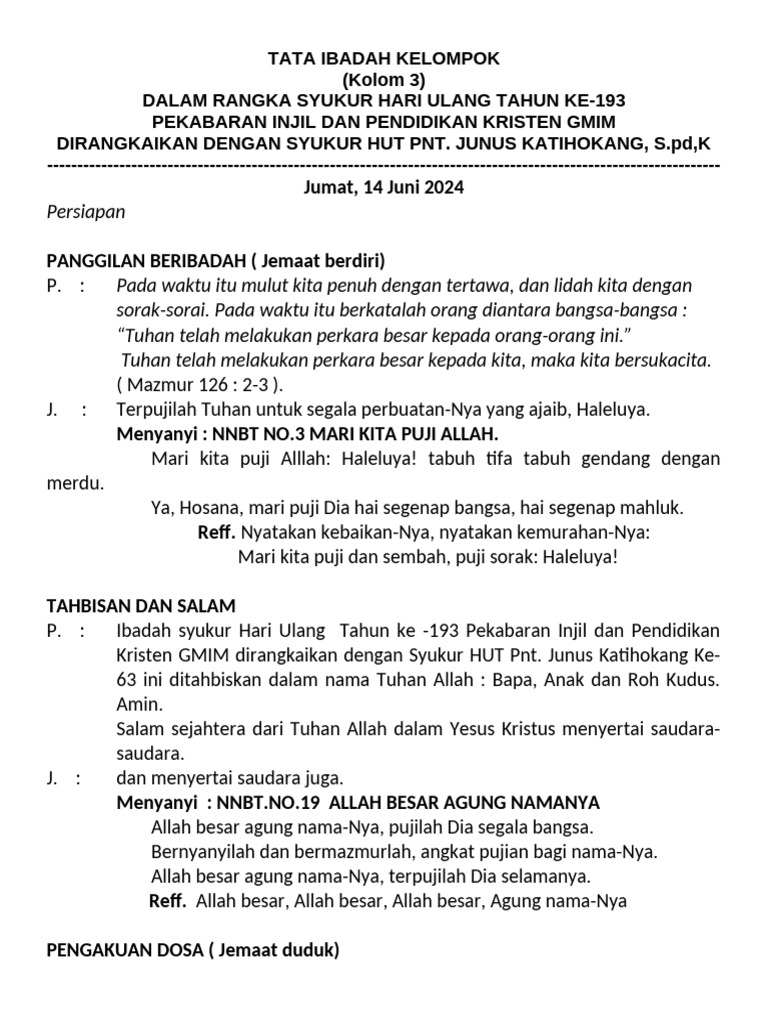 final TTI HUT PIPK 193 | PDF