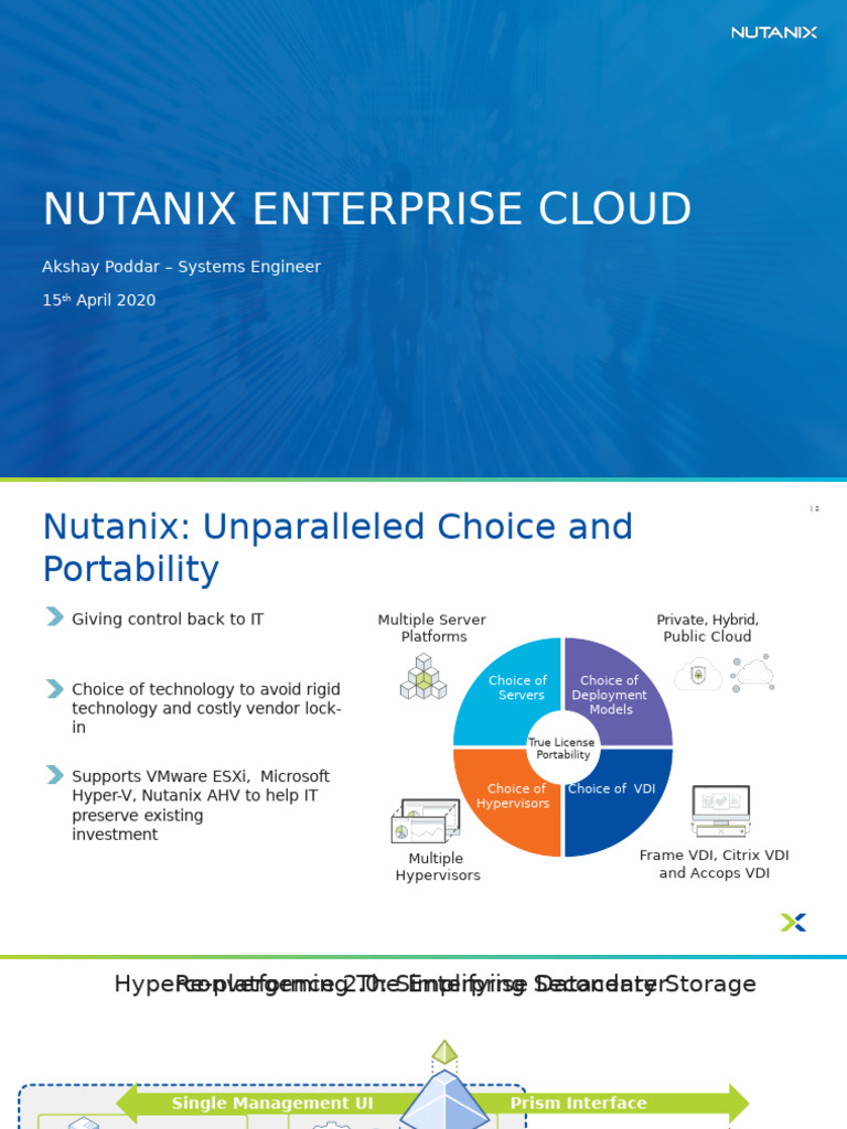 NUTANIX HCI and Files and Block | PDF