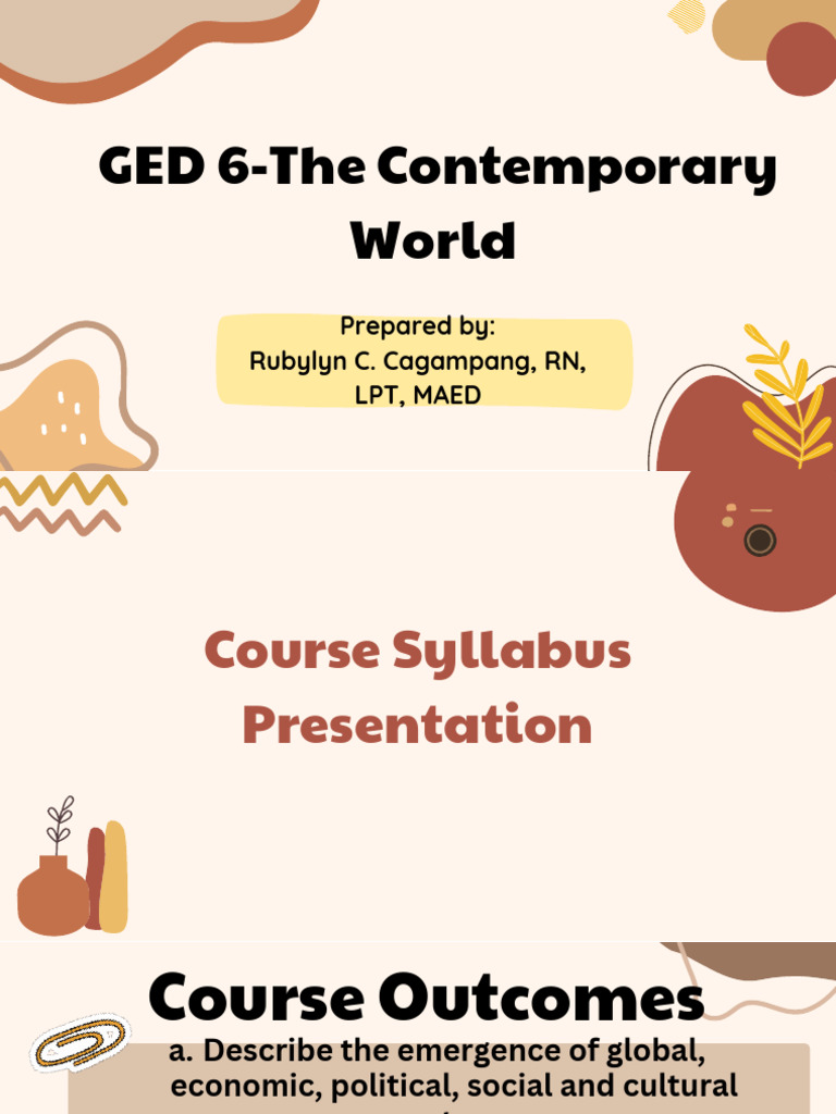 GED 6 Week 1 Presentation | PDF