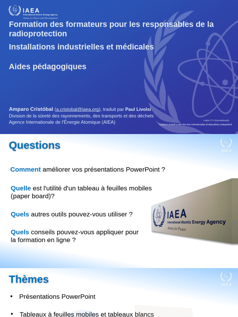 _7_IAEA-TTT-Teaching Aids 24-8-2022_French | PDF