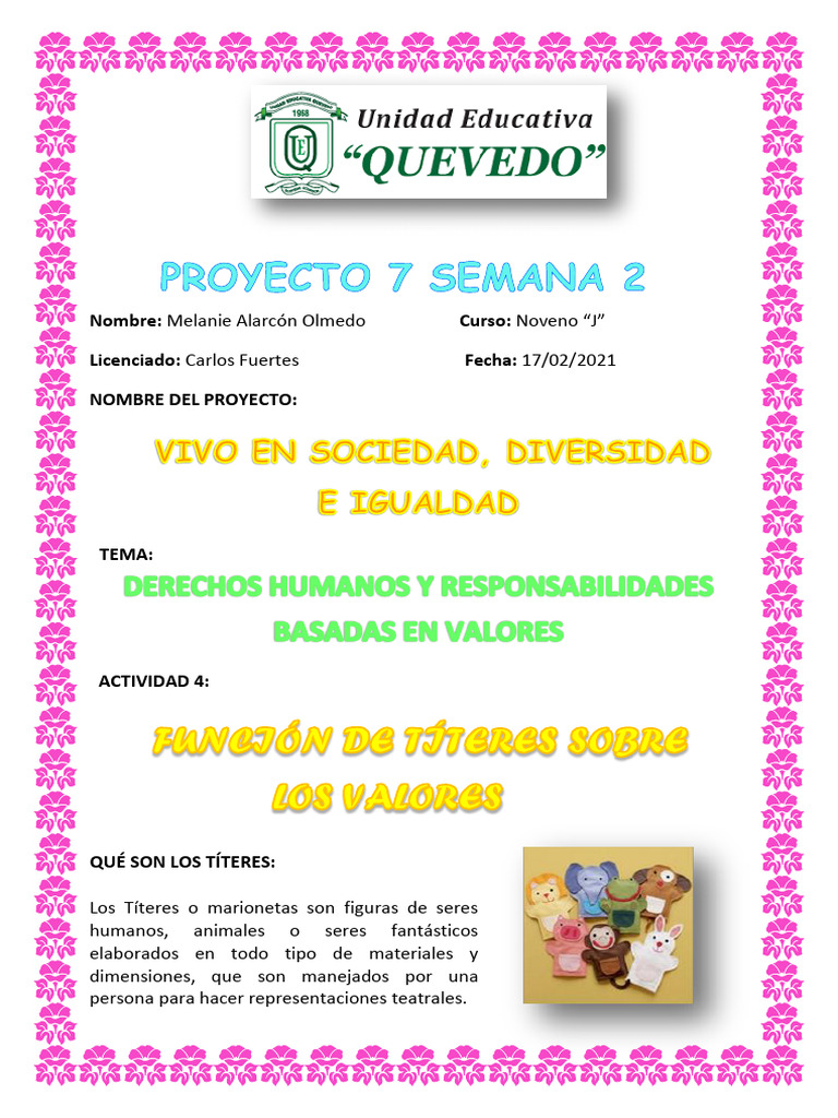 Cultura Estetica Proyecto 7 Semana 2 | PDF