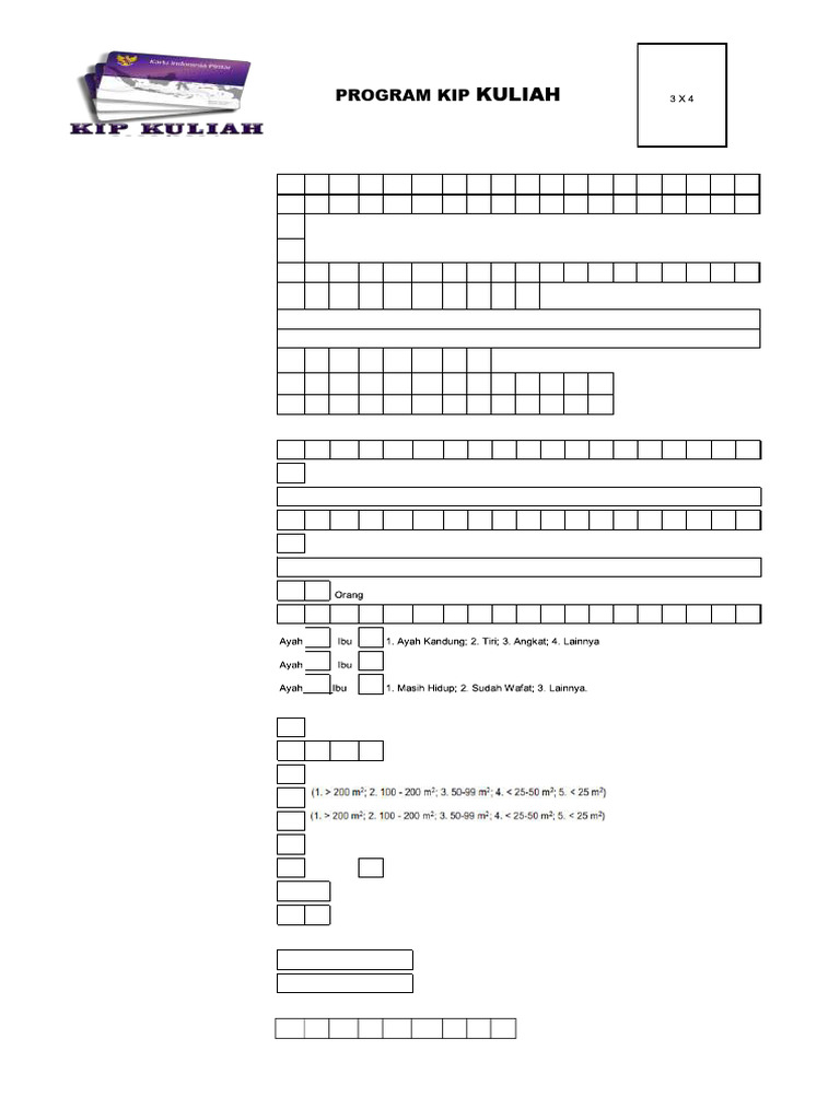 Formulir Kip 2024 | PDF