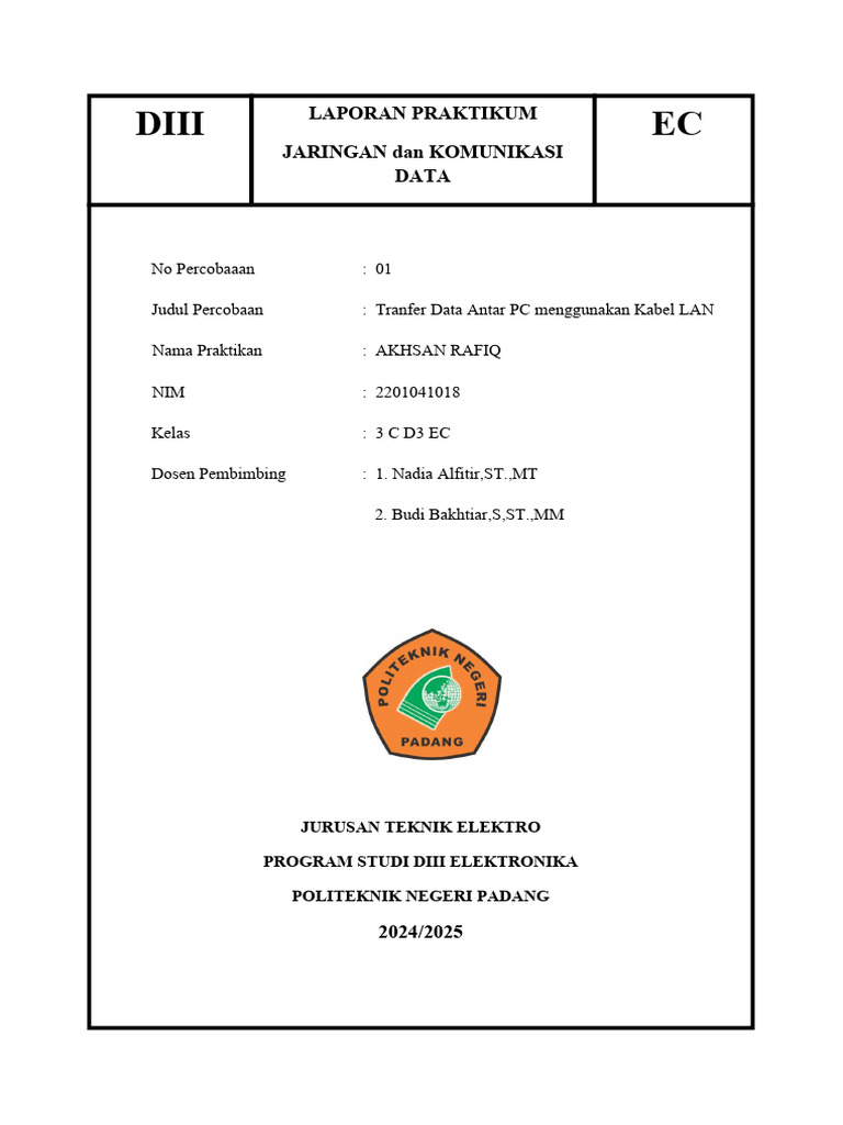 Laporan Jaringan Job 1 | PDF