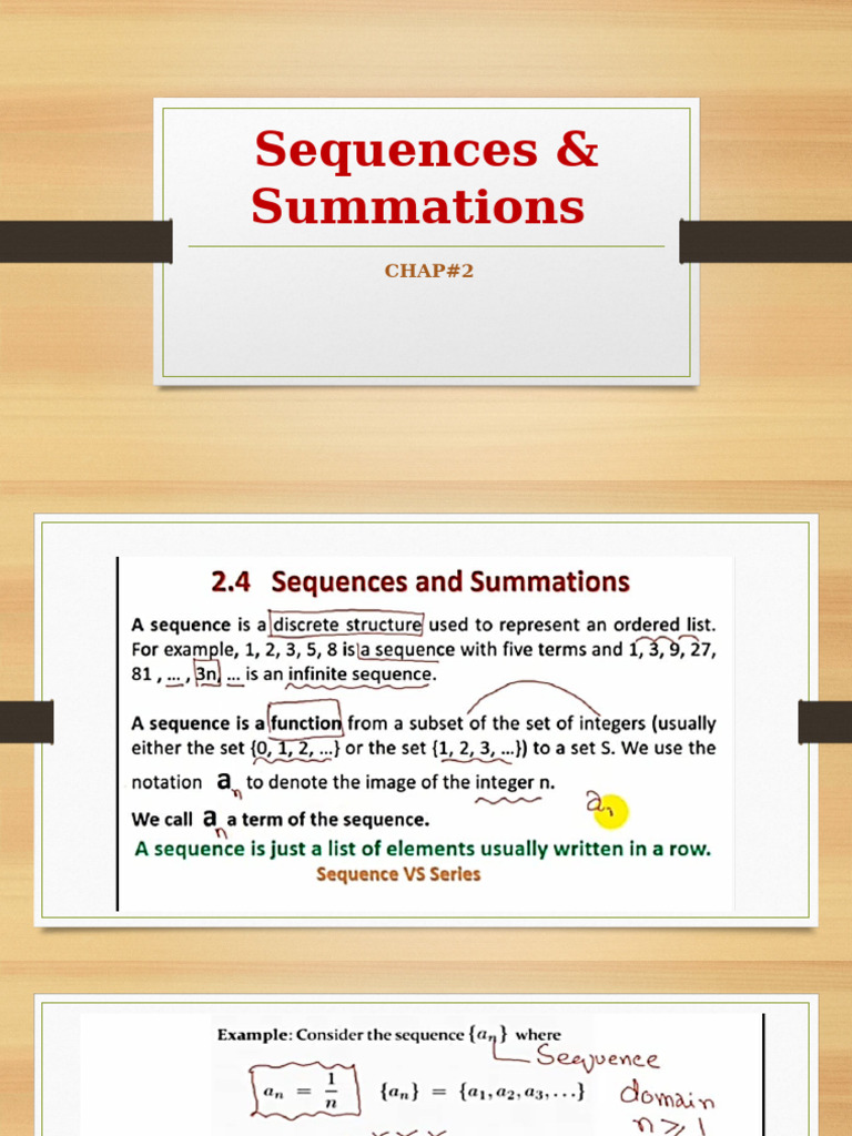 Sequences & Summations | PDF