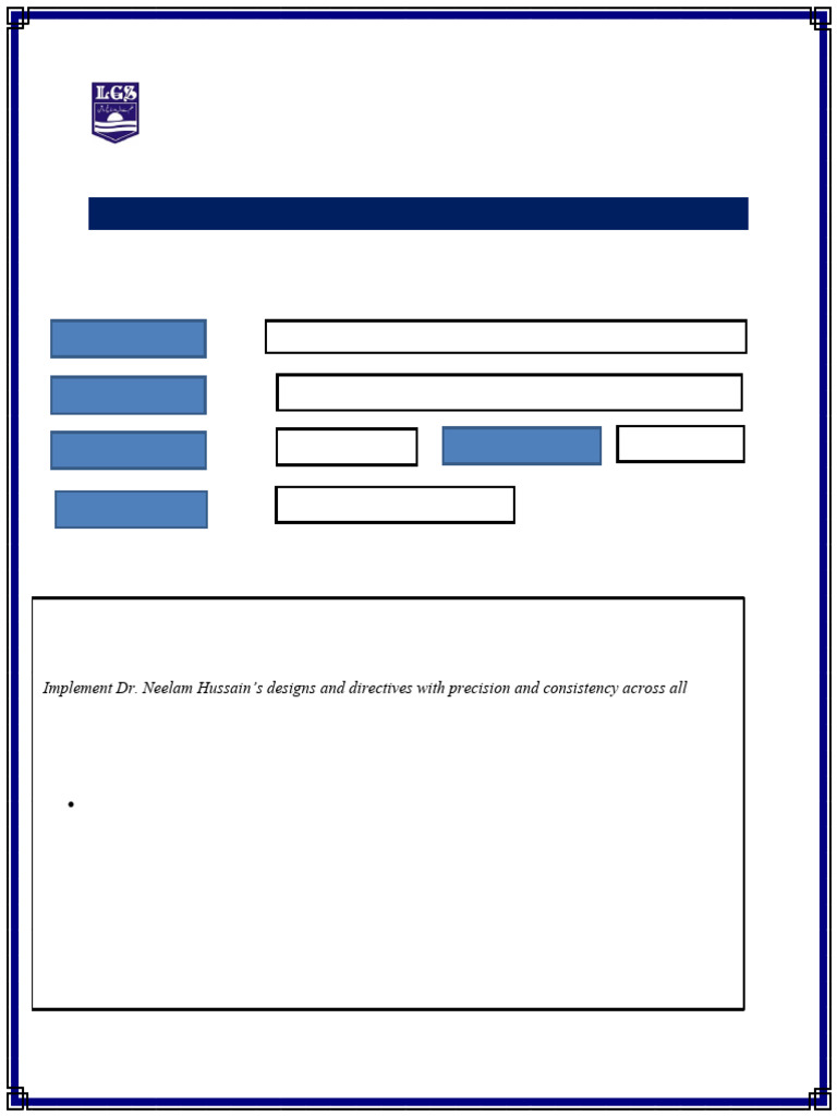 Middle School Daily Report, 10 October, 24 LGS Peshawar | PDF