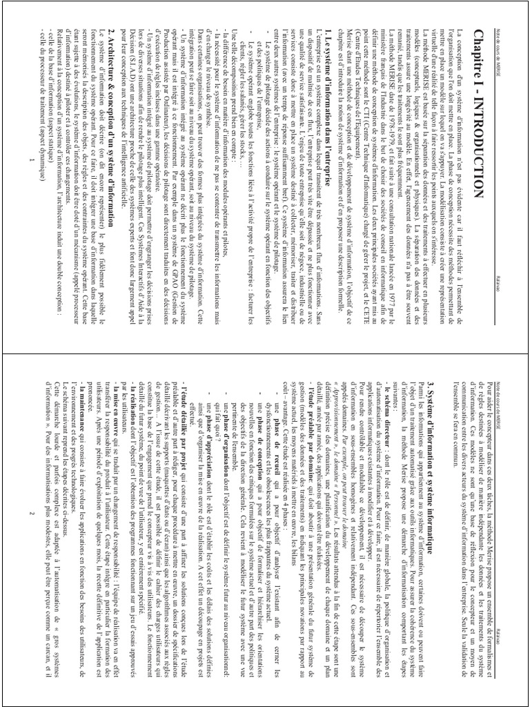 Merise Complet 2 | PDF