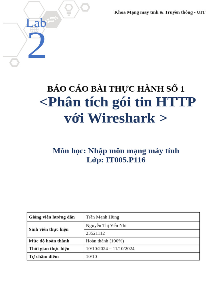 It005 Lab2 | PDF | Internet Protocols | Network Protocols