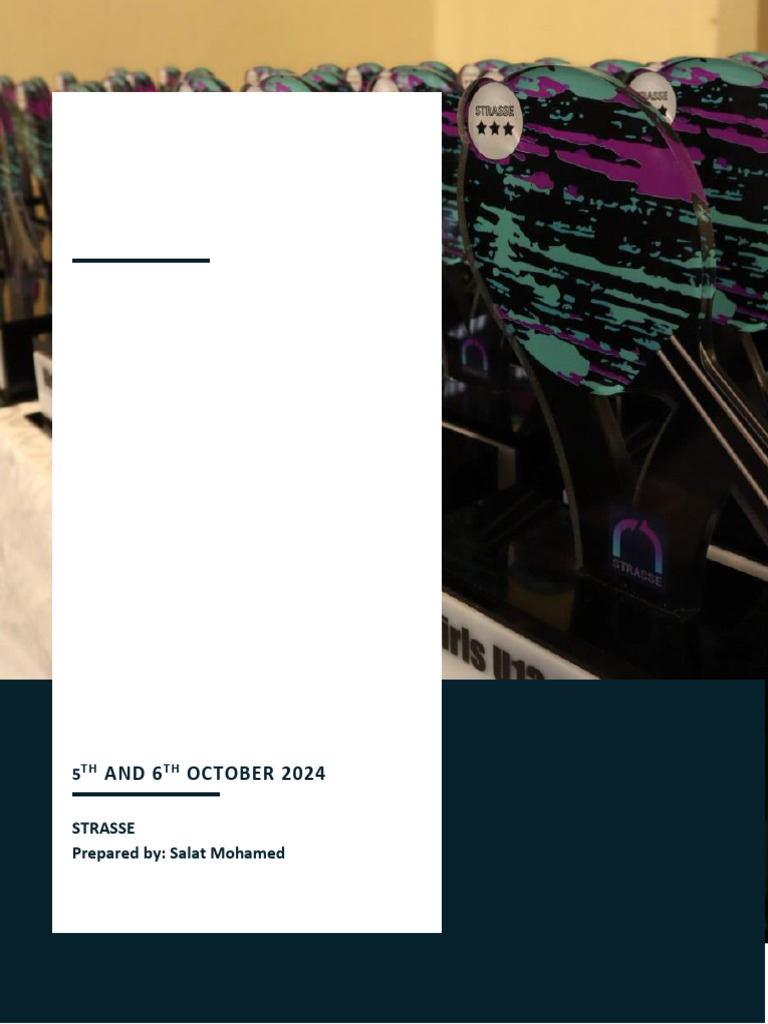 STRASSE OPEN TT TOURNAMENT REPORT OCT 2024 | PDF