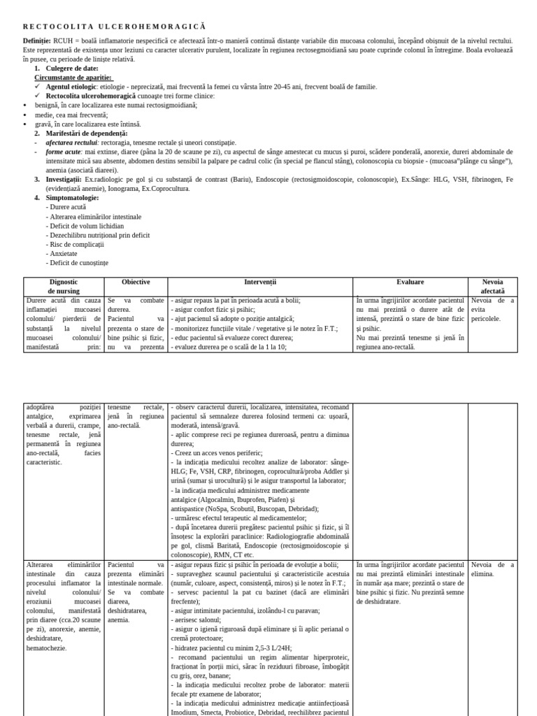 RCUH Rectocolita-Hemoragica | PDF