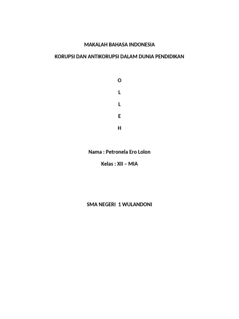 Petronela Ero Lolon | PDF