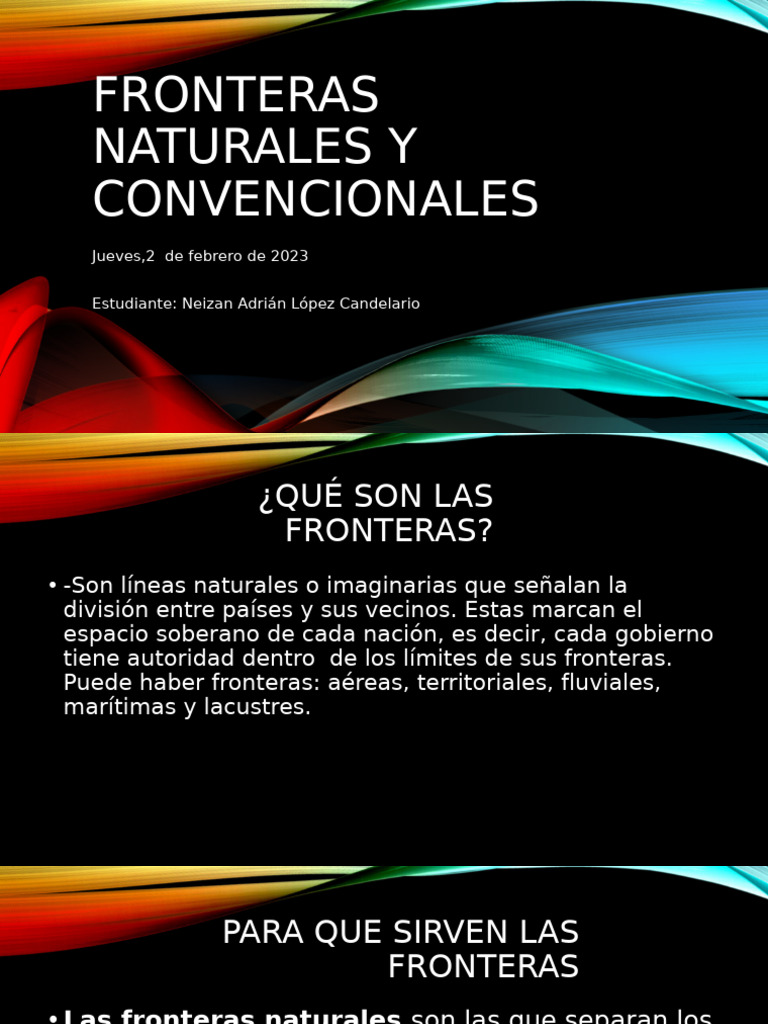 Fronteras Naturales y Convencionales 5 | PDF