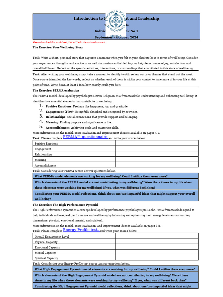 IML - 24 - Workbook No1 | PDF