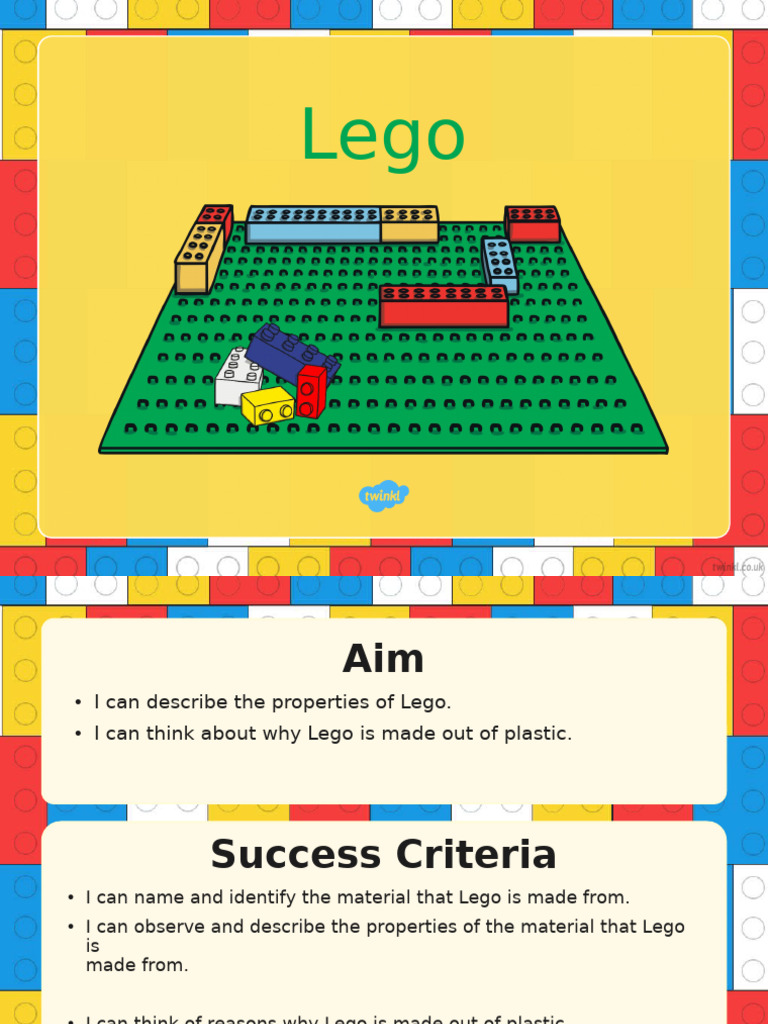 Lesson Presentation Lego | PDF