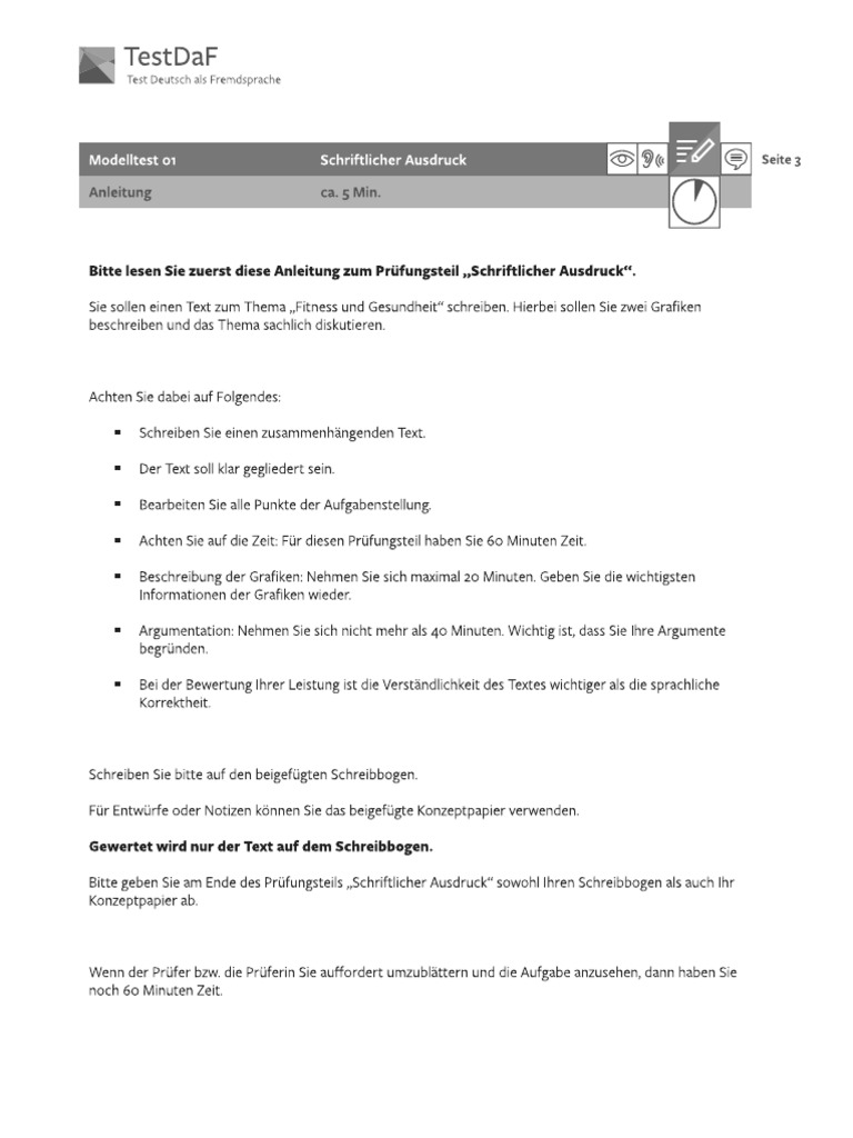 TestDaF Analyse | PDF