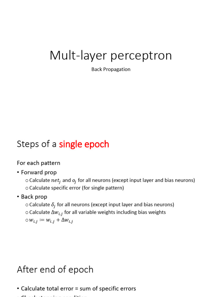 Problems - MLP | PDF