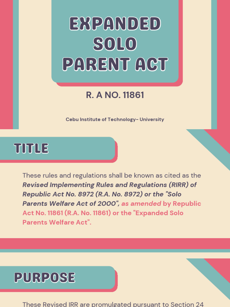 Expanded Solo Parent Act PDF | PDF | Annulment | Employment