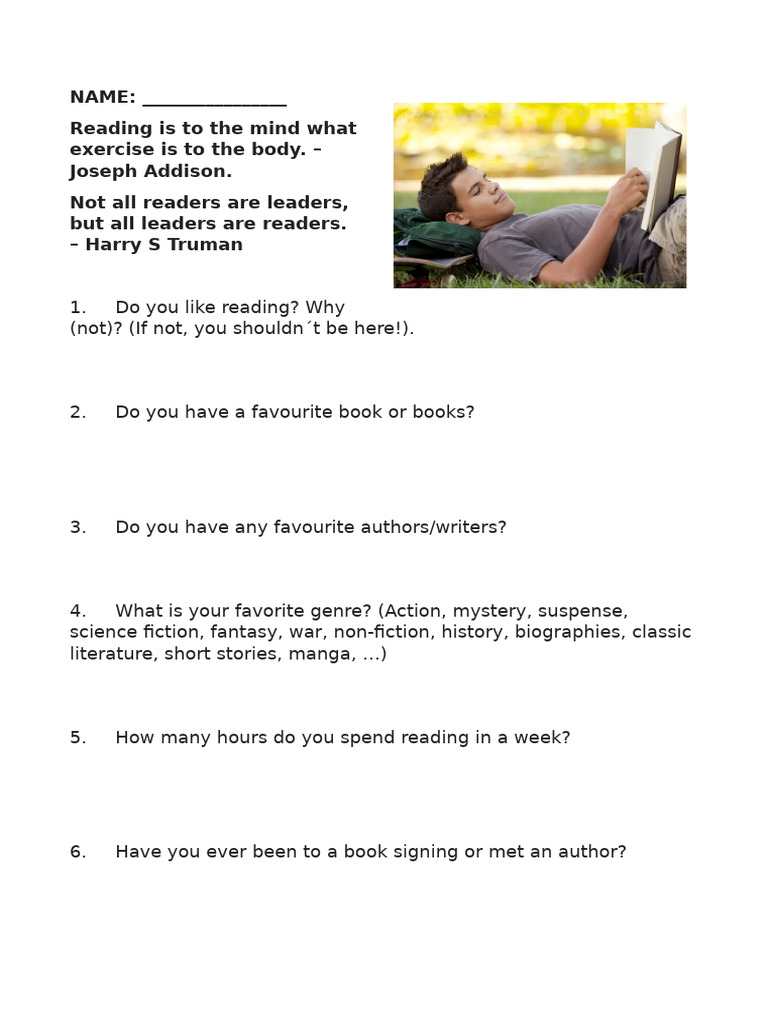 Engaging Reading Discussion Questions | PDF | Language Arts & Discipline