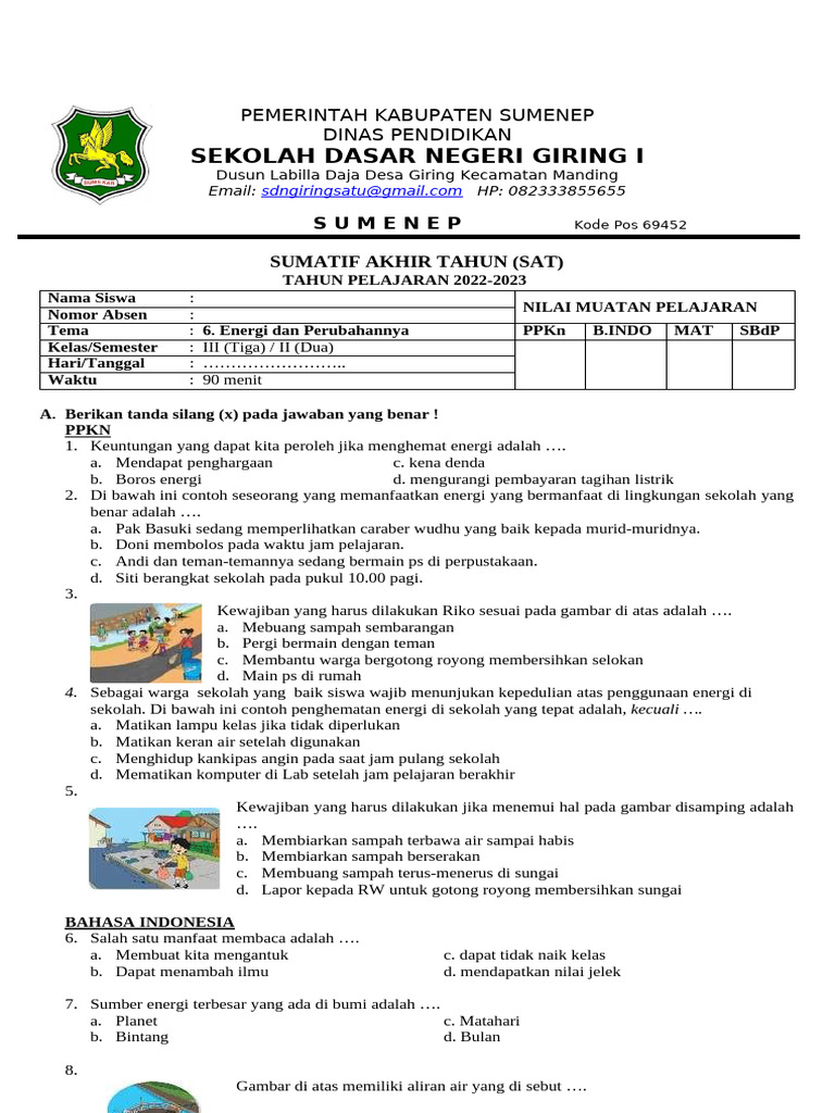 TEMA 6 - Kls. 3 | PDF