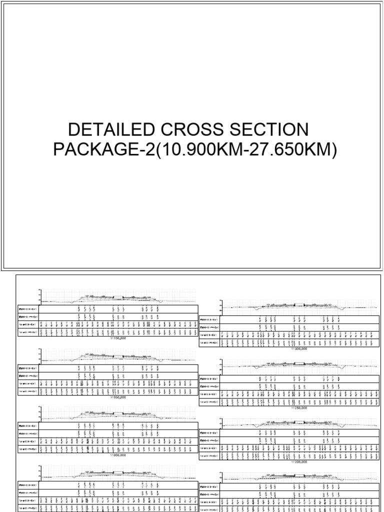 Detailed Cross Section Package - (0. 00KM - 0KM) | PDF